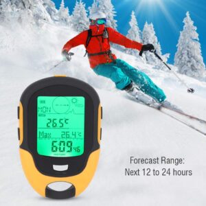 OUKENS Other Fishing Tools and Accessories Altimeter, FR500 Outdoor Multifunctional Car Altimeter Barometer Thermometer