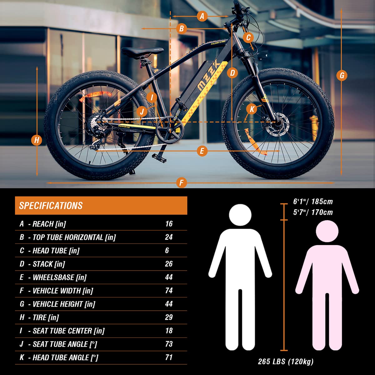 Sarahbridal 750W Electric Bike for Adults, 26" Fat Tire Mountain Electric Bicycle, 20+MPH, Up to 50+Miles, Snow Beach Ebike with 48V 13Ah Larger Battery, Professional 7-Speed with LCD Display