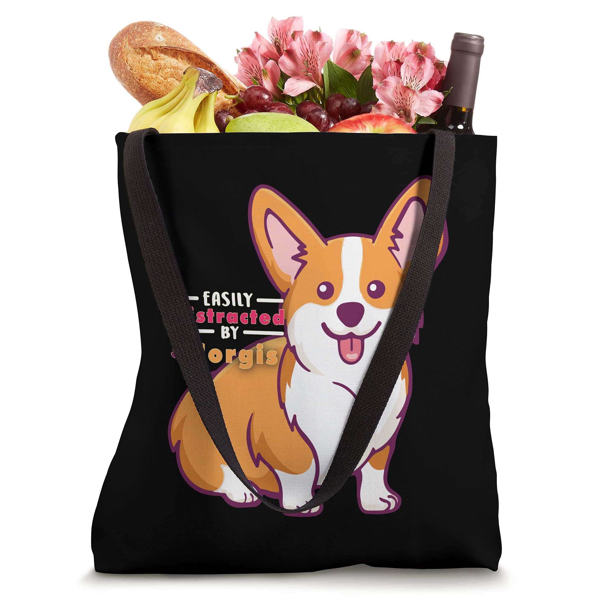 Easily Distracted By Corgis Tote Bag