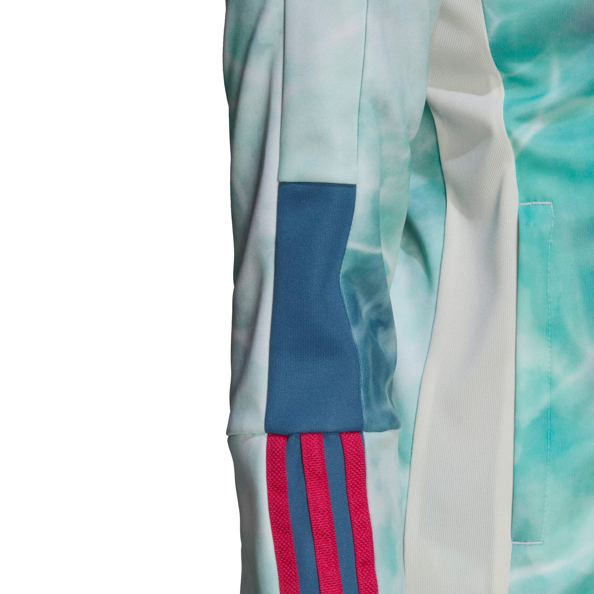 adidas Women's Regular Tiro Jacket, Altered Blue/Mint Rush/White, Small