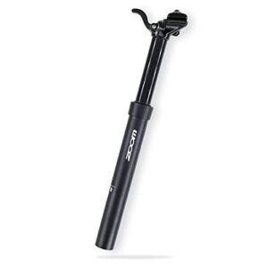 djc bike dropper seatpost jump seat 100mm travel manual control lever height adjustable seatpost hydraulic 375mm (measure diameter before buy, 31.6mm diameter)