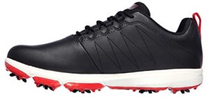 skechers new mens go golf pro 4 legacy golf shoes 214001 black/red sz 8 x-wide