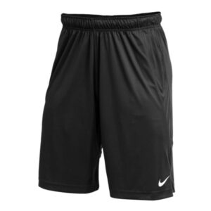 nike men's team fly drifit training practice shorts no pockets (black/white, xx-large)