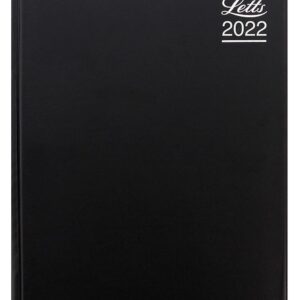 Letts Rhino 2022 diary - A4 week to view with appointments - black