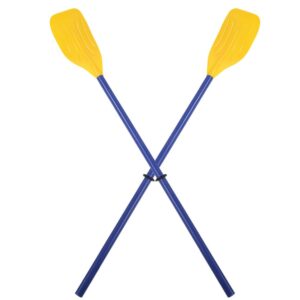 rowing oars, 45in abs plastic detachable oar two person boat paddle for rubber canoes lifeboats leisure using water sports accessory (2 pieces)