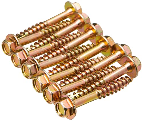 TIMCO 640SCSYP Solo Coach Screws-Hex-Gold-6.0 x 40-Pack of 12