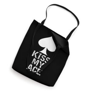 Kiss My Ace Poker Night Gambling Casino Tote Bag