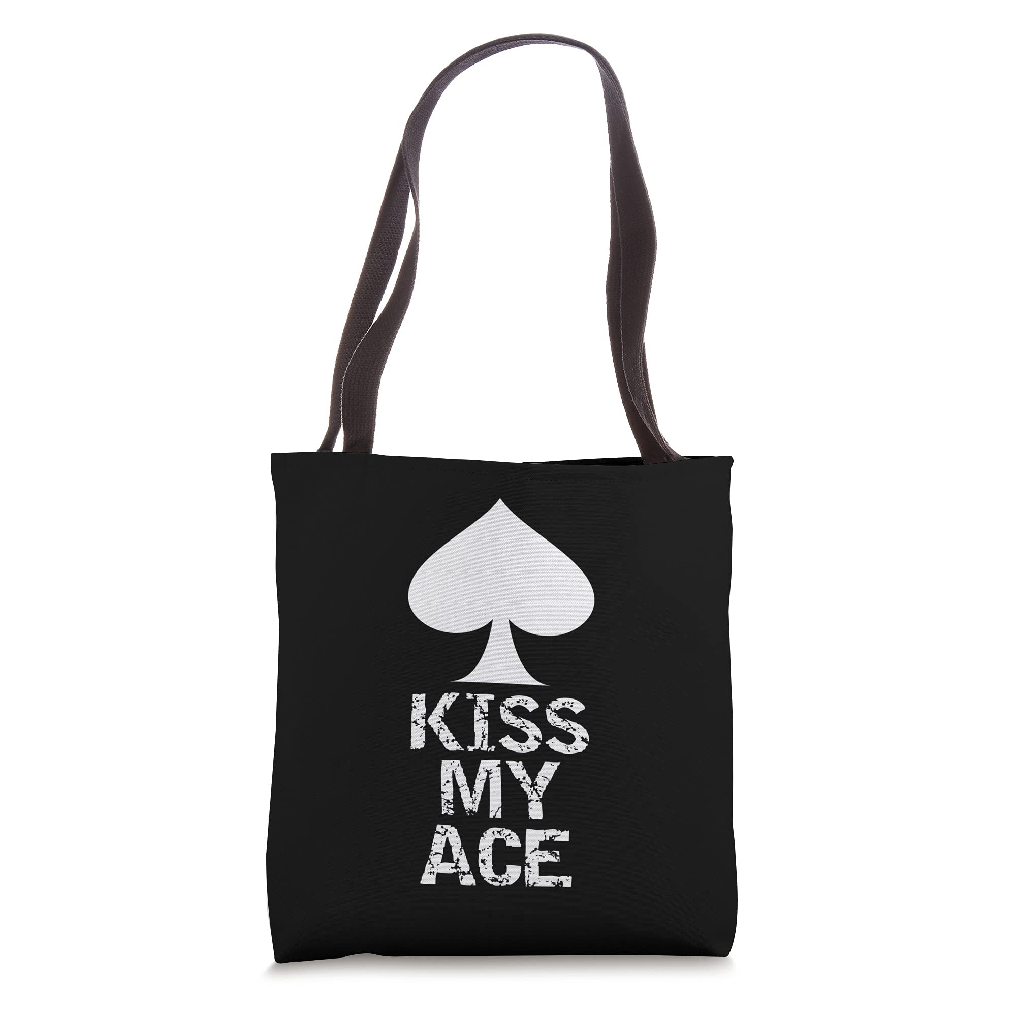 Kiss My Ace Poker Night Gambling Casino Tote Bag