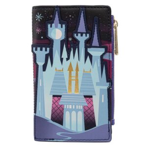 loungefly disney cinderella castle series flap wallet