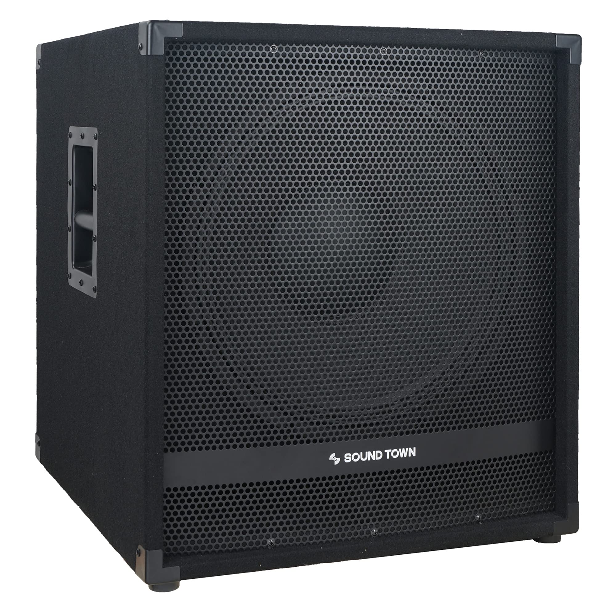 Sound Town METIS Series 2400 Watts 18" Powered Subwoofer with Class-D Amplifier, 4-inch Voice Coil, High-Pass Filter (METIS-18PWG)