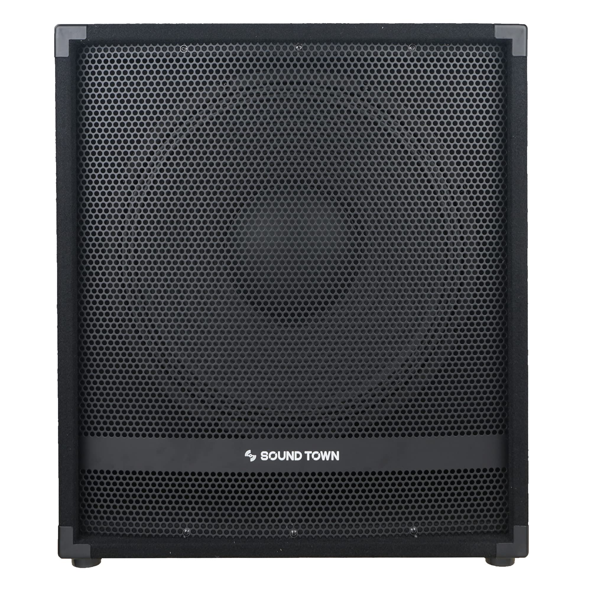 Sound Town METIS Series 2400 Watts 18" Powered Subwoofer with Class-D Amplifier, 4-inch Voice Coil, High-Pass Filter (METIS-18PWG)