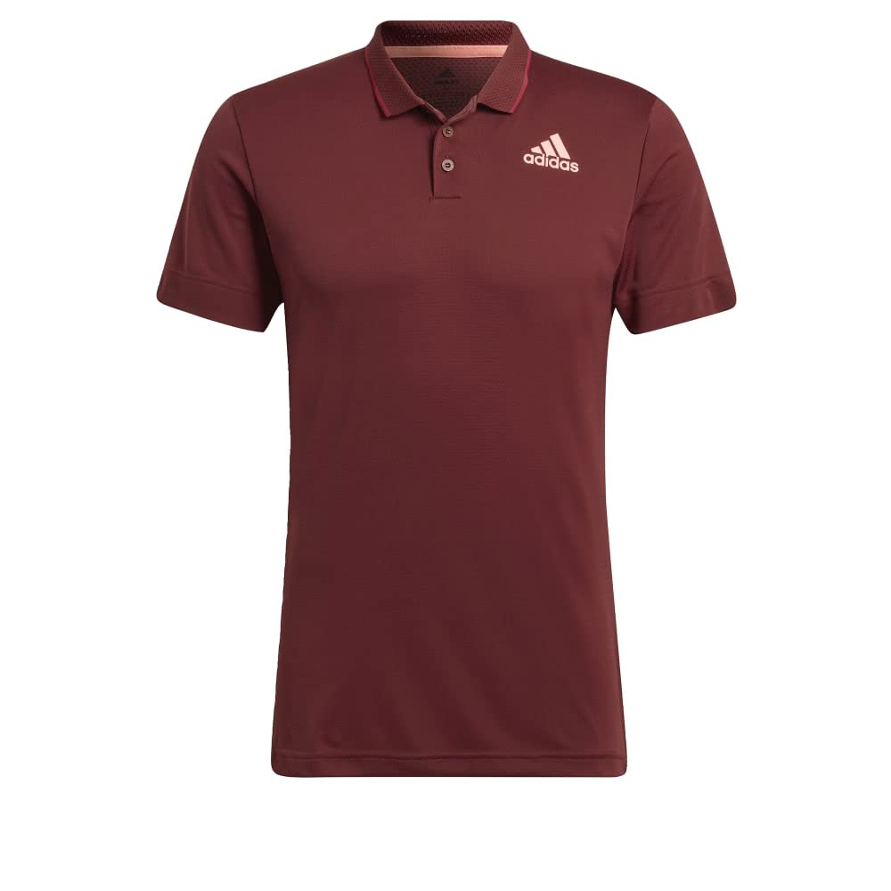 adidas Men's Tennis Freelift Polo Shirt, Shadow Red, X-Large