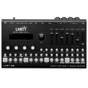 erica synths lxr-02 desktop digital drum synthesizer