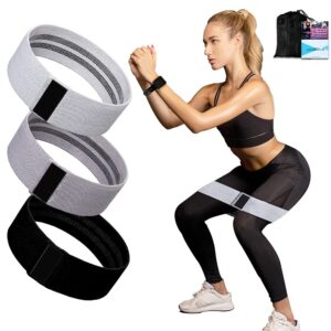 uten resistance bands for women and man, non-slip booty bands for legs and butt, 3 levels workout bands exercise bands glute bands elastic bands for home fitness, yoga, pilates, gym