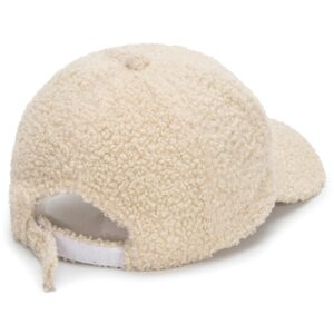 Warm Teddy Fleece Baseball Caps Faux Lamb Wool Winter Hat - Thicken Windproof Warm Hat Hip-Hop Hat for Men and Women