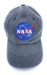 aeisage nasa hat black mens cap dad hat nasa baseball hat for women washed cotton caps, medium