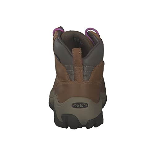 KEEN Women's Pyrenees Mid Height Waterproof Hiking Boots, Safari/English Lavender, 9