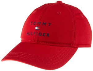 tommy hilfiger men's aaron baseball cap red