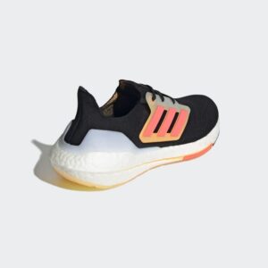 adidas Men's Ultraboost 22 Running Shoe, Black/Turbo/Flash Orange, 11.5