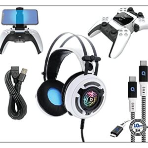 Bionik BNK-9083 PS5 Pro Kit - Essential Accessories - Headset, Charge Base, Cable