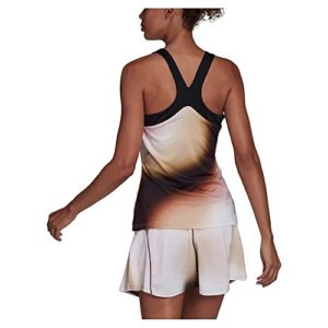 adidas Women's Tennis Y-Tank Heat.RDY, White/Black/Chalky Brown (Primeblue), Medium