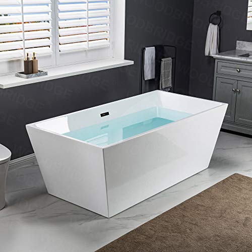 WOODBRIDGE BTA1512-MB-Drain&O Bathtub, 67 Inch, Matt Black