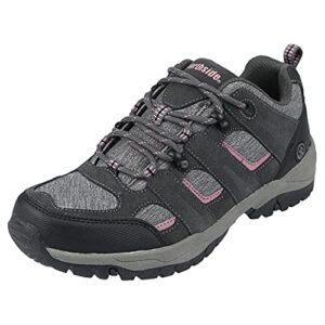 northside women's monroe low hiking shoe, charcoal/dusty rose, 9