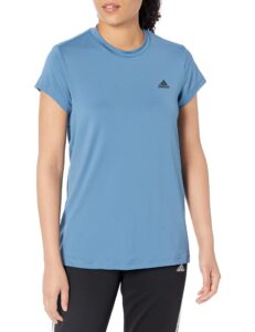 adidas women's sport tee, altered blue/black, x-large