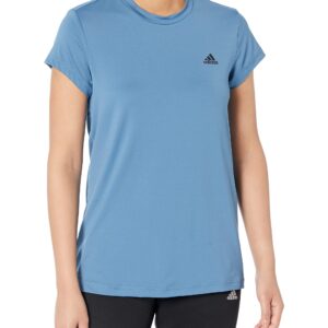 adidas Women's Sport Tee, Altered Blue/Black, X-Large