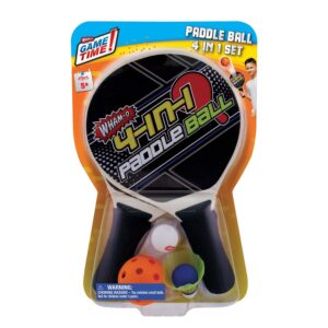 Wham-O Game Time Ultimate Paddle Ball 4 in 1