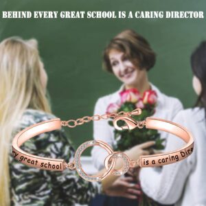 PLITI School Director Gifts Teacher Appreciation Gift Preschool Director Gift Principal Gift, Caring Director 2ring Rg, Medium