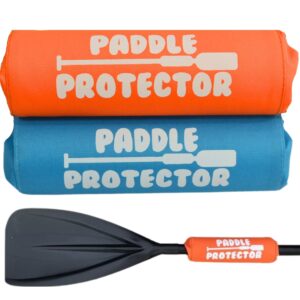 paddle protector paddle float, paddle board accessories for stand up paddle board, kayak inflatable, foam, kayak flotation, canoe paddles, kayaks, sup paddleboard, 2 pack orange & blue