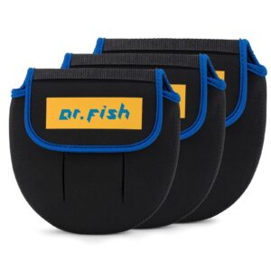 dr.fish fishing reel cover spinning reel case bag reel glove neoprene water holder fits 1000 2000 3000 4000 5000 6000 spinning reel mixed size