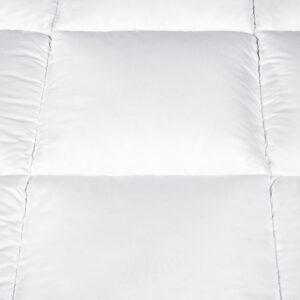 SERTA Down Illusion All Season Hypoallergenic Down Alternative Comforter with Corner Loops, Full/Queen, White