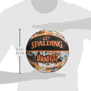 Spalding Basketball Graffiti Orange No. 5 Basketball Basket