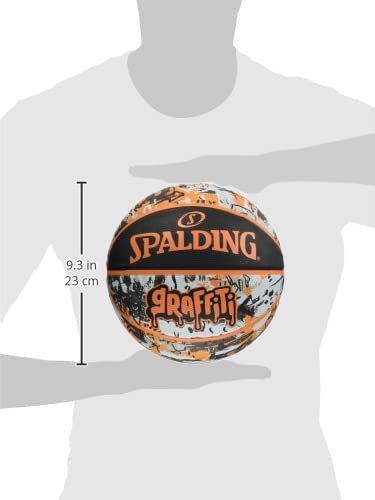 Spalding Basketball Graffiti Orange No. 5 Basketball Basket