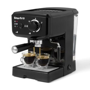 starfrit 024005-001-0000 cappuccino espresso machine, standard, black