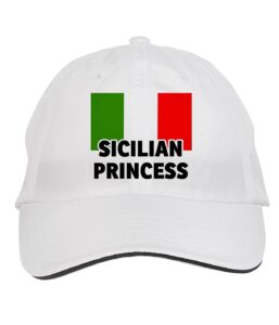 makoroni - sicilian princess italy italian hat adjustable cap, desr99 white