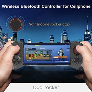 Megadream Mobile Gaming Controller for iPhone iOS Android PC Wireless Gamepad Joystick for iPhone 15/14/12/11, iPad, MacBook, Samsung Galaxy S22/S21/S20, TCL, Tablet, PC - 18+ Hour Battery Life - COD