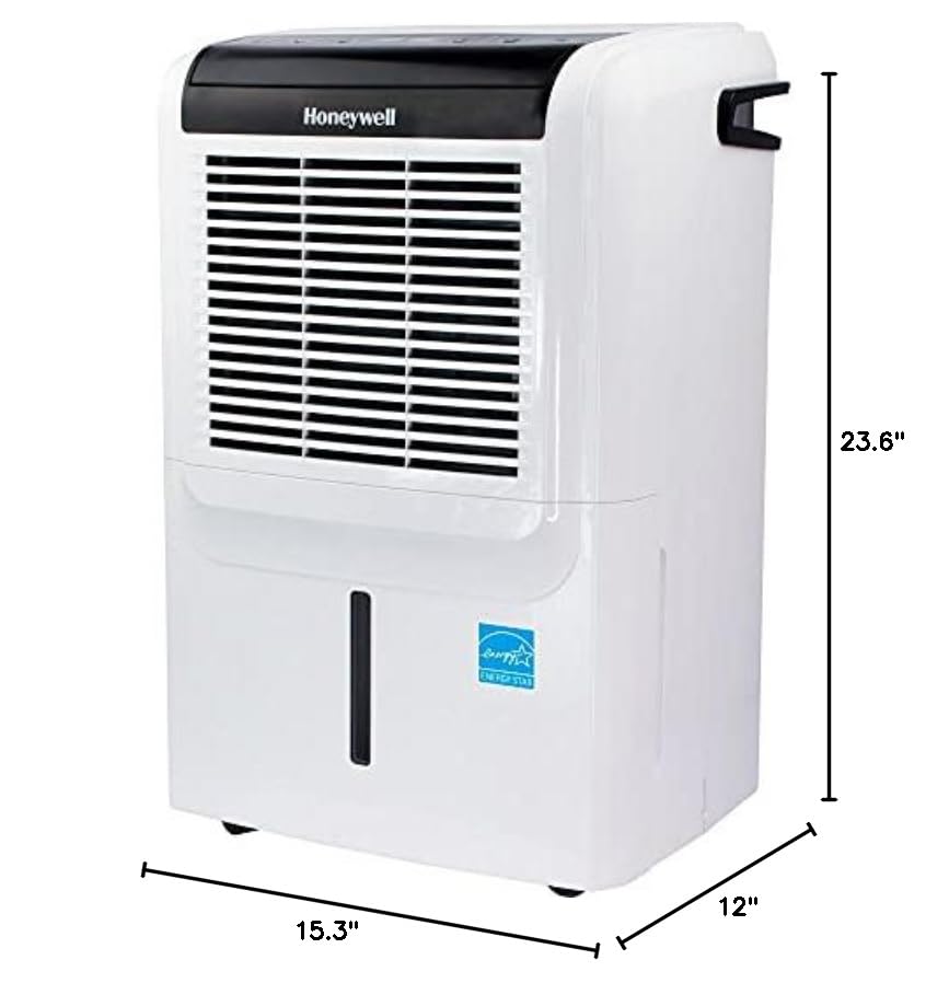 Honeywell 50 Pint Energy Star Dehumidifier with Built-In Drain Pump and 5 Year Warranty