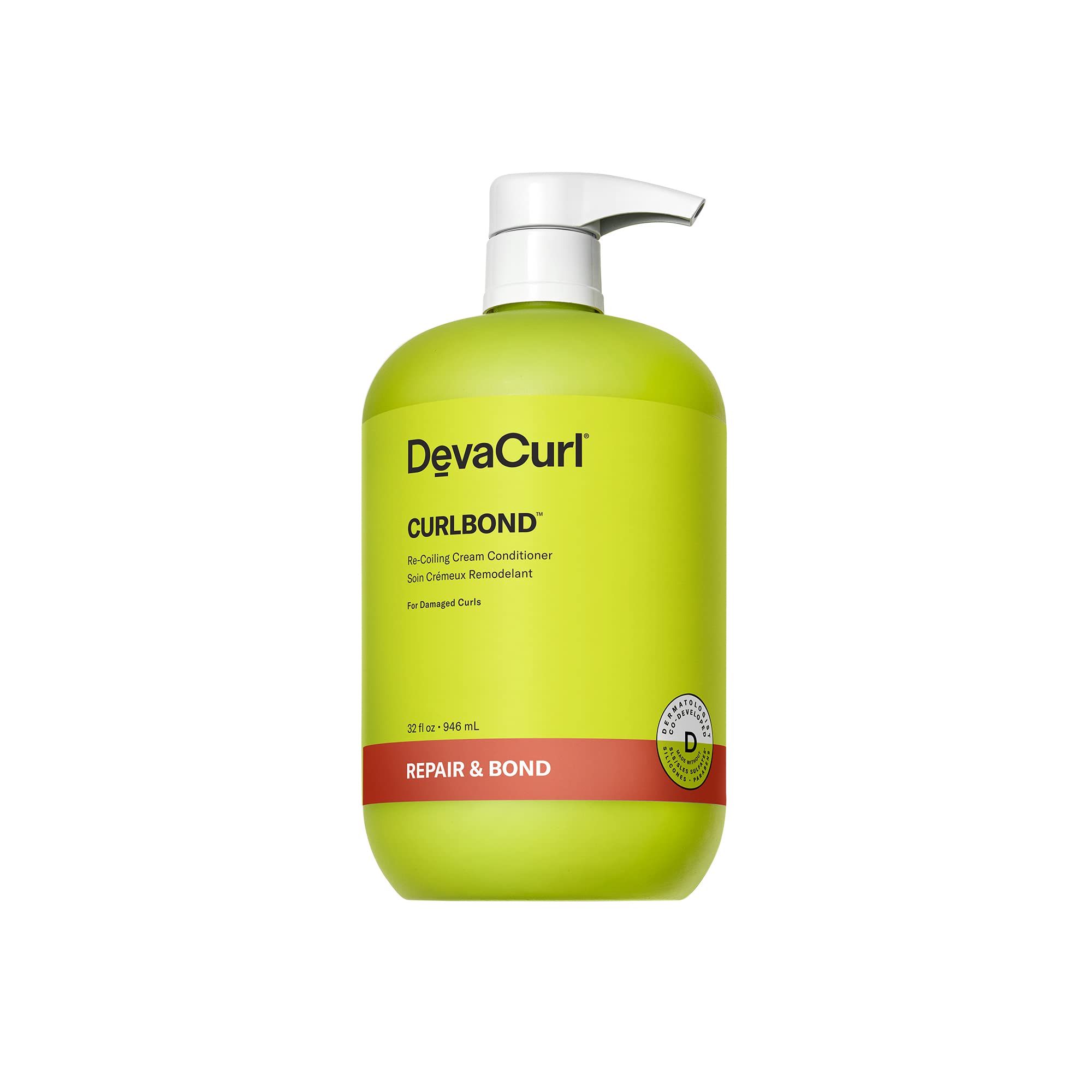 DevaCurl CurlBond Re-Coiling Cream Conditioner, Cozy Getaway, 32 fl. oz.