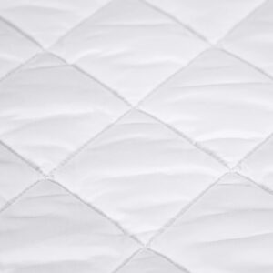 SERTA Power Clean Triple Action Quilted Soft Waterproof Mattress Pad Protector, Moisture Wicking Protection with 15" Deep Pocket, King, White