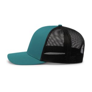 Pacific Headwear Snapback Trucker: Stylish Unisex Cap for All-Day Comfort, Jaguar Teal/Charcoal/Jaguar Teal OS