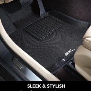 3D MAXpider Custom Fit Kagu Floor Mat (Black) Compatible with Ford Mustang Mach-E 2021-2024 - Full Set