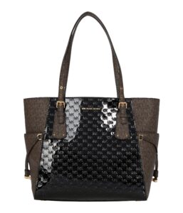 michael kors voyager east/west tote black one size