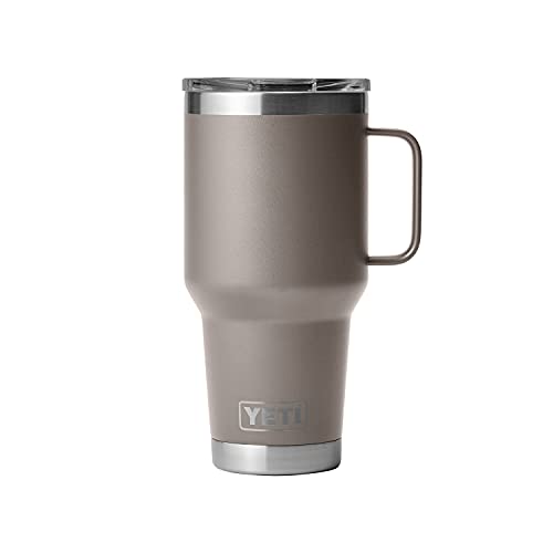 YETI Rambler 30 oz Travel Mug, Stainless Steel, Vacuum Insulated with Stronghold Lid, Sharptail Taupe