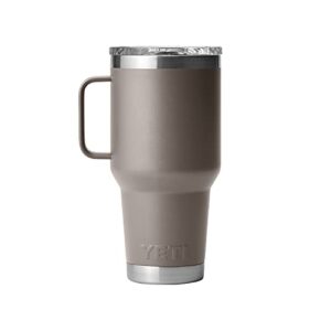 YETI Rambler 30 oz Travel Mug, Stainless Steel, Vacuum Insulated with Stronghold Lid, Sharptail Taupe