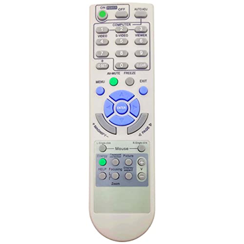 Leankle Remote Controller Replacement for NEC RD-443E, RD-448E, RD-452E, RMT-PJ30, RMT-PJ31, RMT-PJ32, M230X, M260W, M260X, M271W, M300W, NP210, NP215, NP216, VE303X