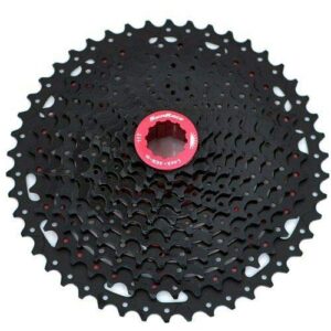 sunrace csmx8 wide ratio cassette 11 spd, 11-46t, black, xte1379-n