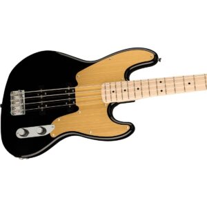 Squier Paranormal 54 Jazz Bass, Black, Maple Fingerboard